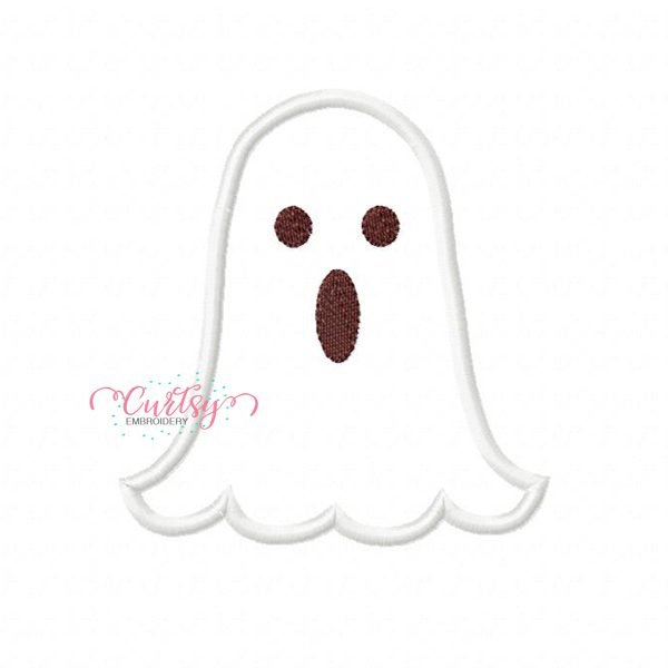 Scary Ghost Applique 16 sizes – Curtsy Embroidery