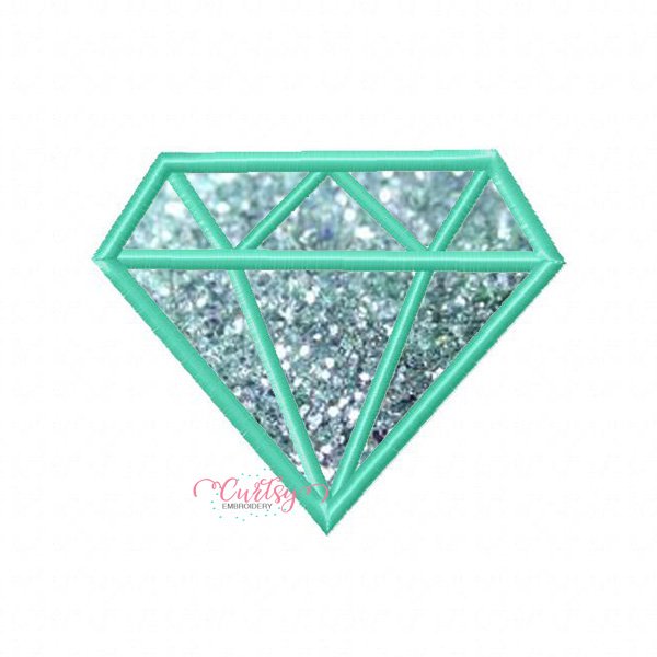 Diamond Applique Design – Curtsy Embroidery