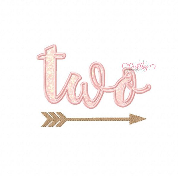 Two Arrow Applique Design – Curtsy Embroidery